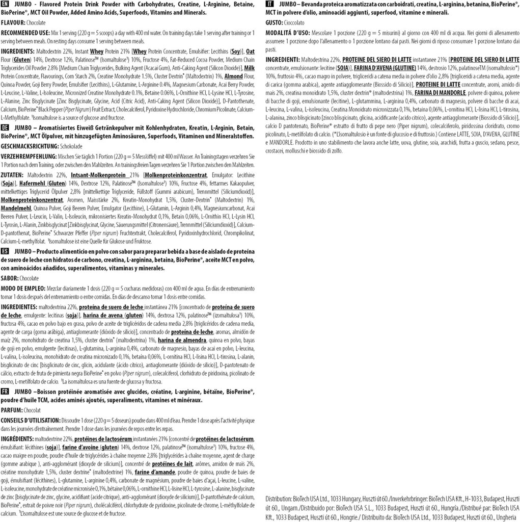 Scitec Nutrition Jumbo Test/Erfahrung des Weight Gainers